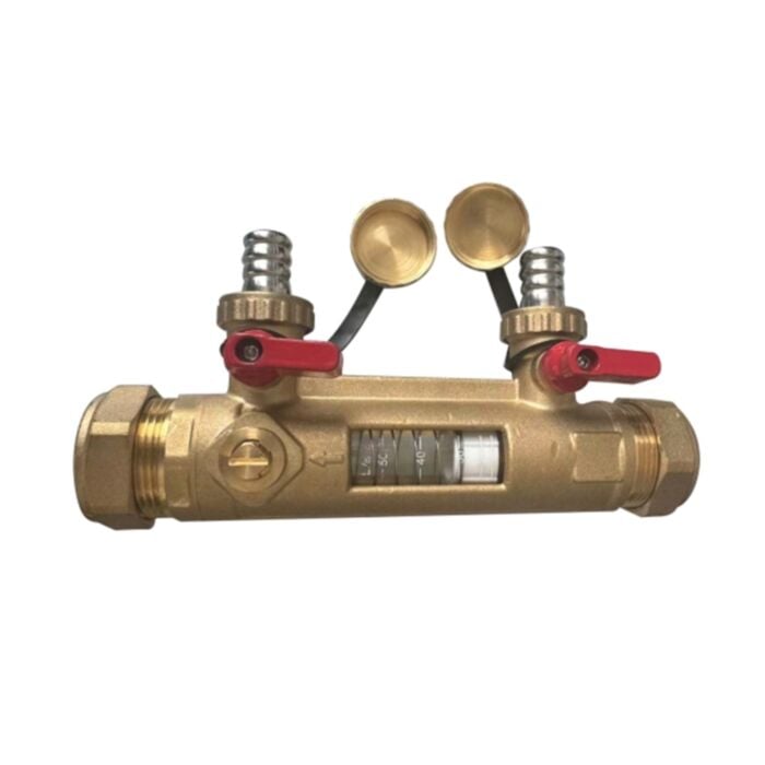 Flow Balancing Valve Including Fill & Flush 22mm. MP MORAN