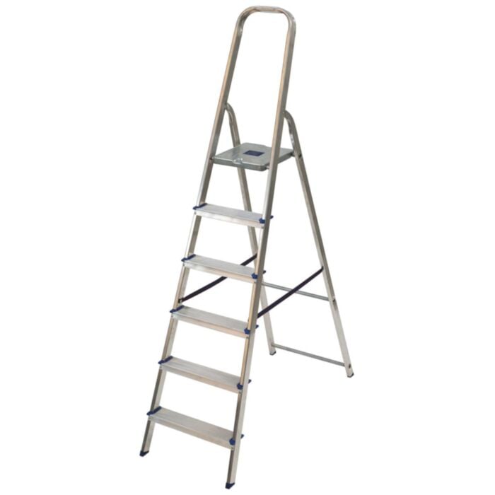 TB Davies EN131 HORIZON Trade Platform Handrail Step Ladder Aluminium 6 ...